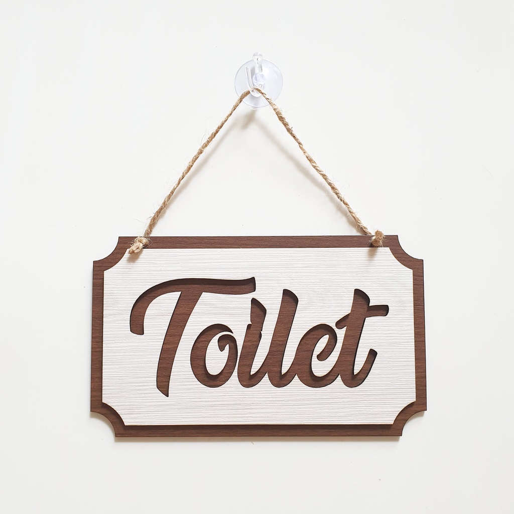 Jual SIGN TOILET KOTAK - Nail Your Art - Signage Penanda Toilet dengan ...