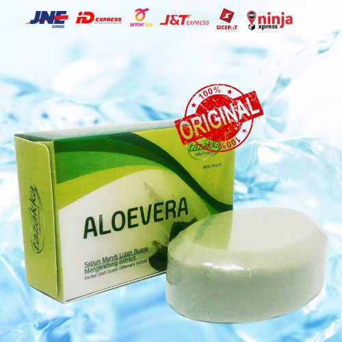 Jual Sabun Mandi Herbal Aloevera Batang Tazakka Berat 90gr Untuk Badan