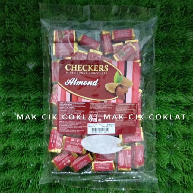 Jual Checkers coklat mini chunky rasa almond 400 gram | Shopee Indonesia
