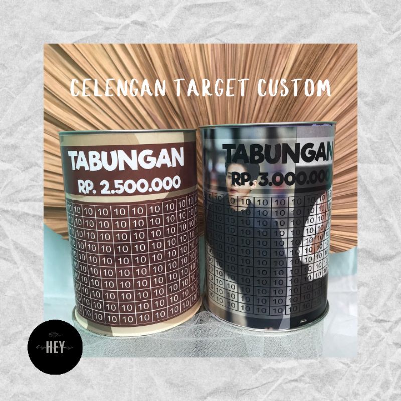 Jual CELENGAN TARGET /CELENGAN VIRAL/ FREE PULPEN & DESAIN CUSTOM (10cm ...