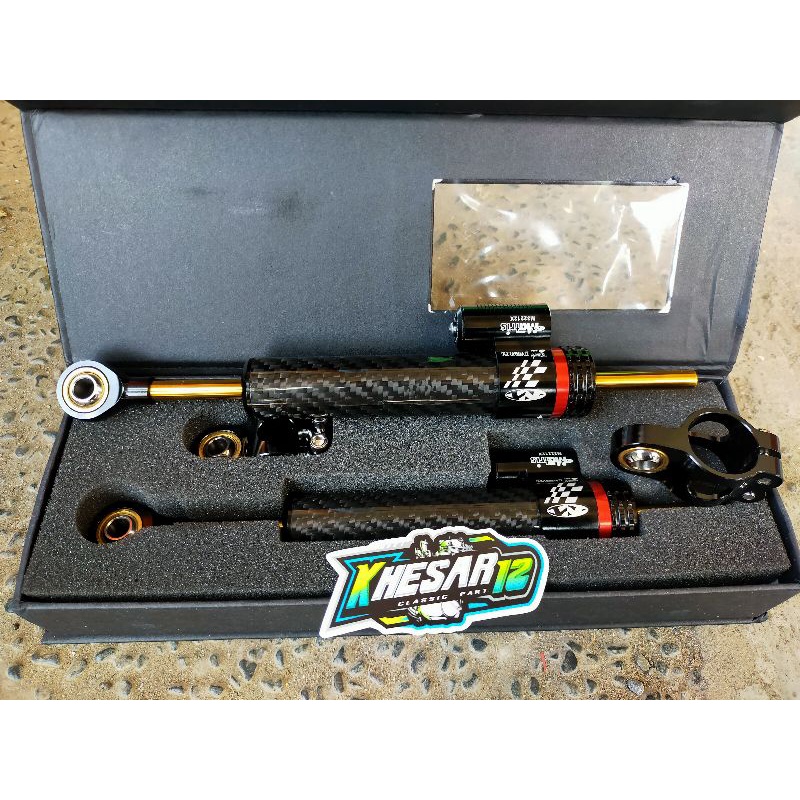 Jual steering damper/ stabilizer stang setang matris carbon stabilizer ...
