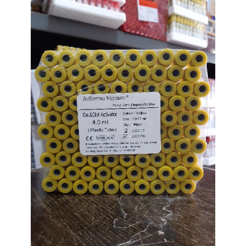 Jual Tabung Darah SST Clot & Gel Activator / Clot & Gel Activator 3ml ...