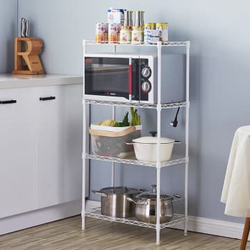 Jual Krisbow Rak Besi 4 Tingkat / Rak Dapur - Putih | Shopee Indonesia