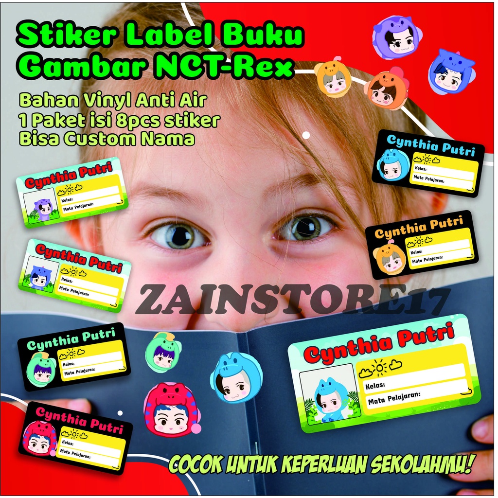 Jual Label Nama NCT REX -Gambar TinyTan Bisa Custom | Shopee Indonesia