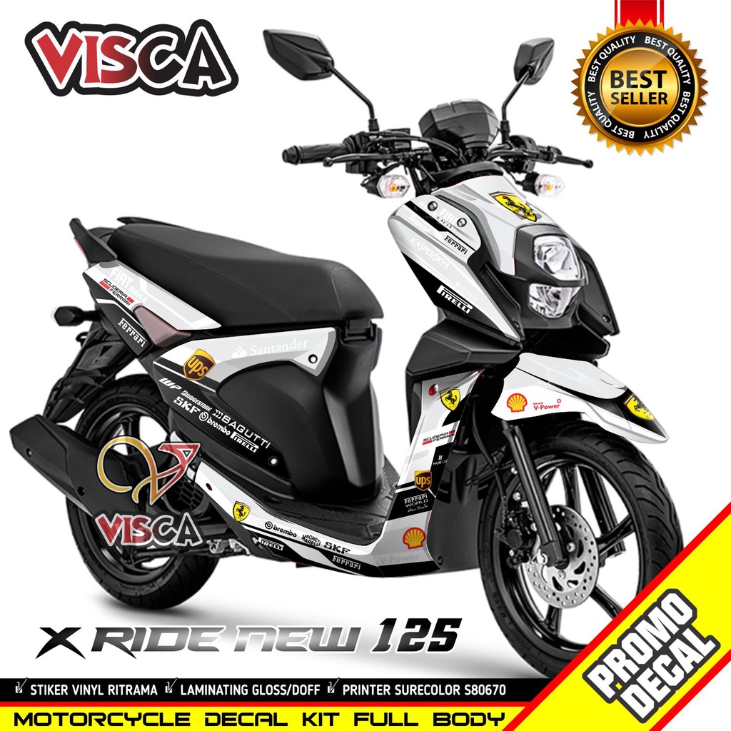 Jual Stiker Motor Xride 125 Full Body Decal Xride 125 Striping X ride ...