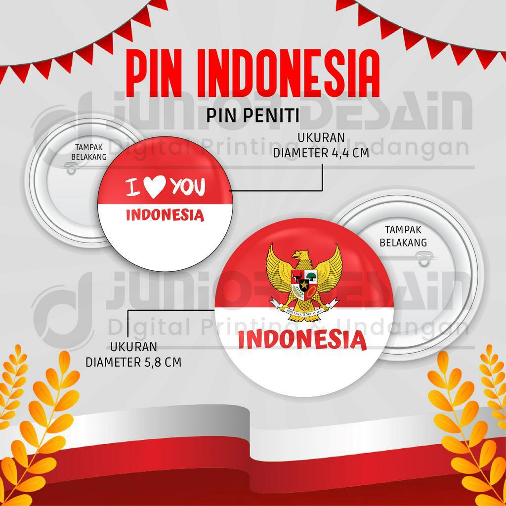 Jual Gantungan Kunci/ Ganci Pin Merah Putih Indonesia/Pin Custom/Pin ...
