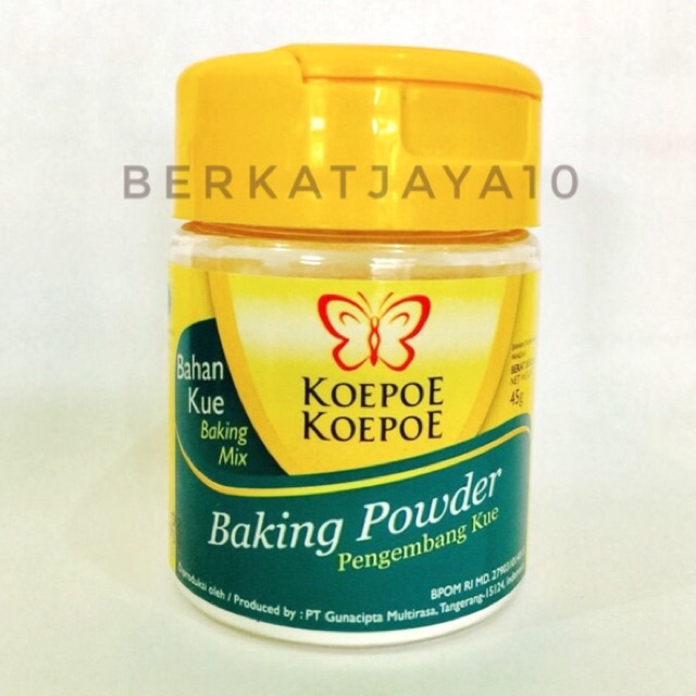 Jual Baking Powder Koepoe koepoe pengembang kue 45 gr kupu kupu murah ...