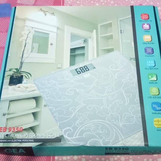 Jual Timbangan Digital GEA EB 9350 (Electronic Personal Scale) | Shopee ...