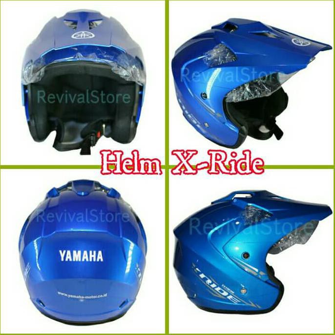 Jual Helm Yamaha X-Ride / helm half face / helm open face - revivalll ...