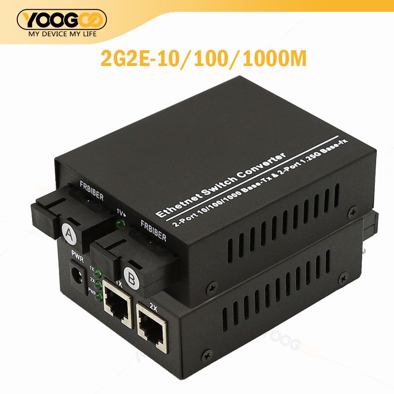 Jual Media Converter Fiber Ethernet Switch Fiber Transceiver 2F2E Optik ...