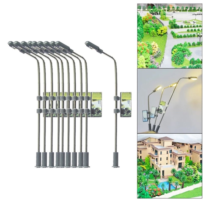 Jual Miniatur Lampu Jalan Maket Diorama 1:100 LED 11cm - Miniatur Tiang ...