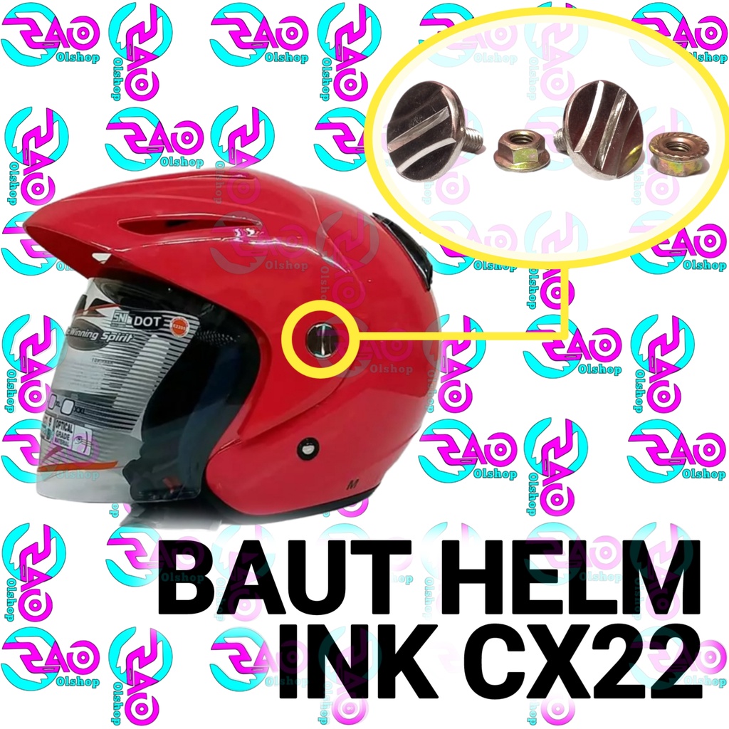 Jual BAUT HELM halfface Model besar | Shopee Indonesia