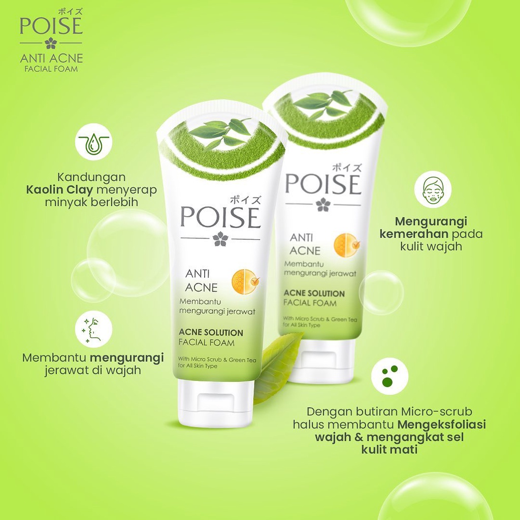 Jual Poise Anti Acne Facial Foam | Shopee Indonesia