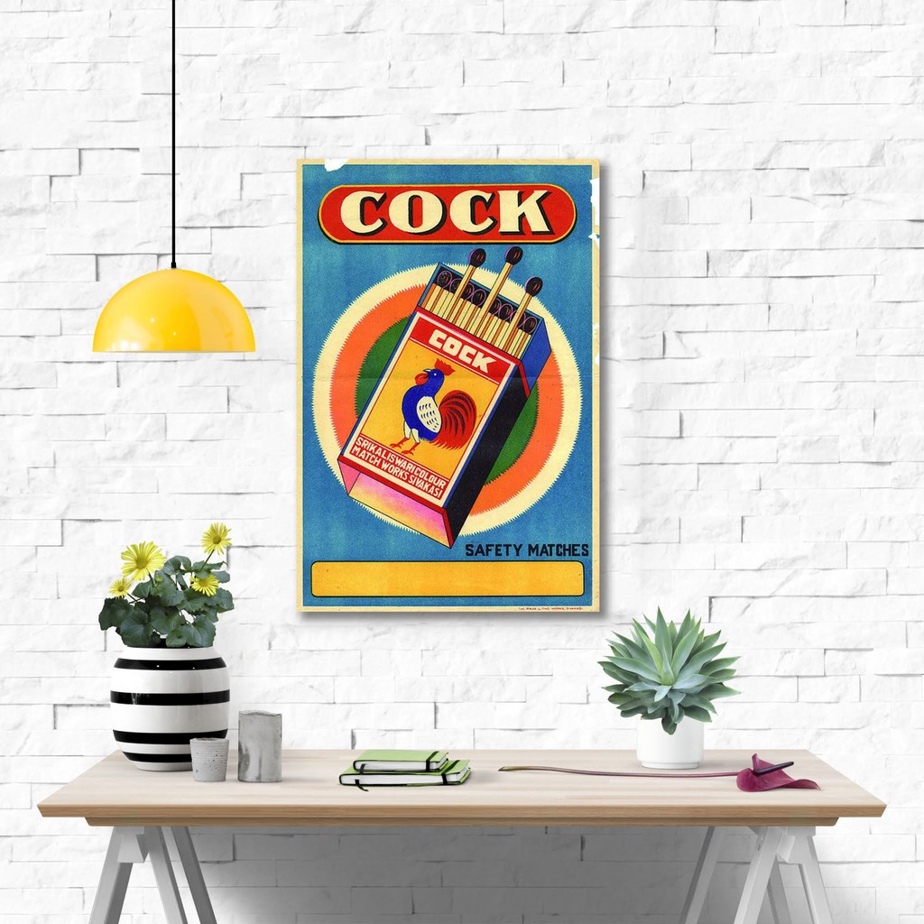 Jual Poster kayu hiasan dinding - Cock Safety Matches | Shopee Indonesia