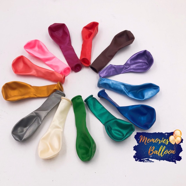 Jual Balon Latex 5inch METALIK Satuan | Shopee Indonesia