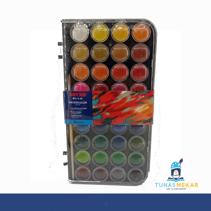 Jual Watercolor Set Cat Air Joyko WC-3 - 36 | Shopee Indonesia