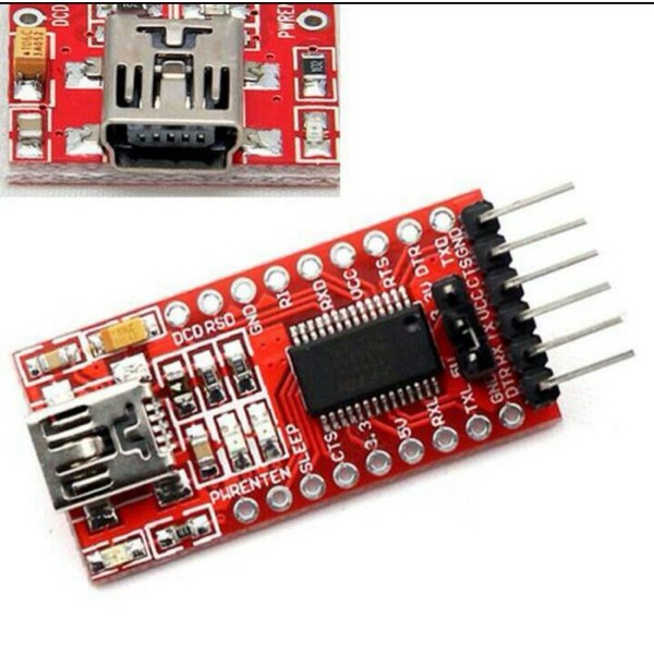 Jual FTDI USB to TTL FT232RL Serial Adaptor Module | Shopee Indonesia