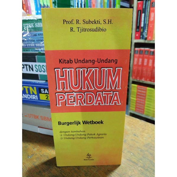 Jual Buku Kitab Undang Undang Hukum Perdata KUHP Burgerlijk Wetboek ...