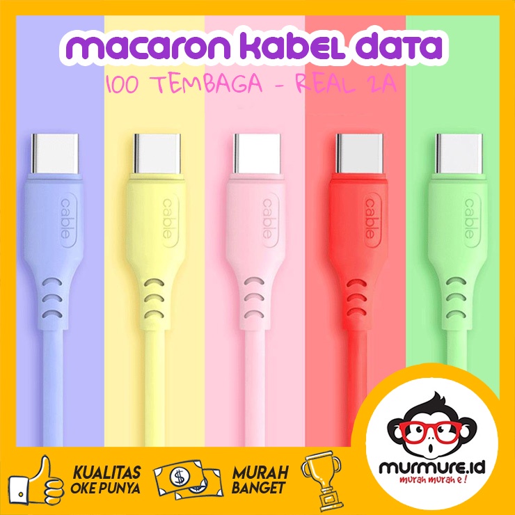 Jual MURMURE.ID | KABEL DATA MICRO USB - TYPE C / KABEL DATA MACARON ...