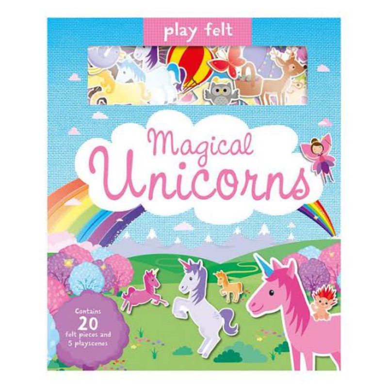Jual unicorn play felt magical unicorns activity book buku anak unicorn ...