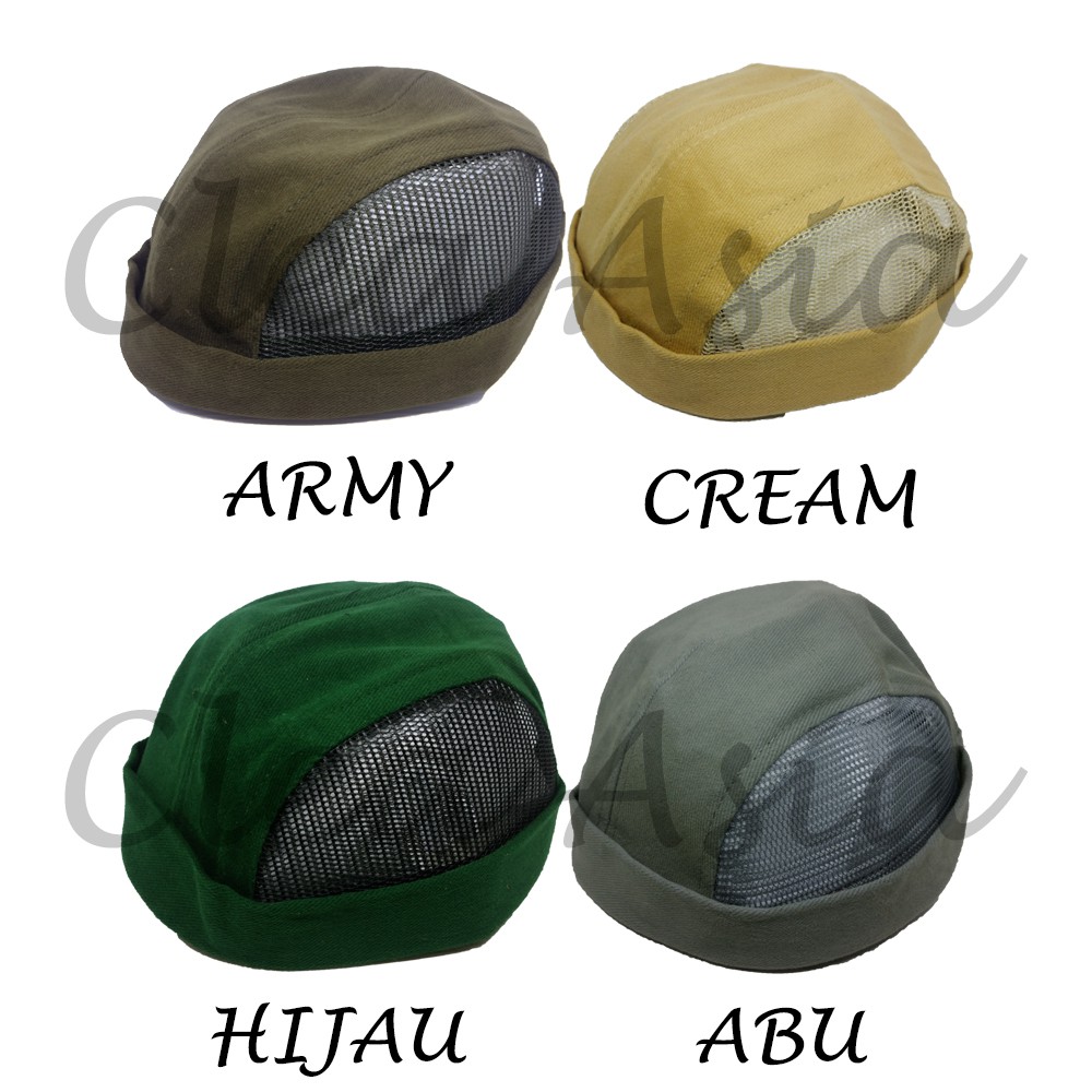 Jual MIKI HAT Jaring Pecis Taliban Hijrah Hitam Putih Peci Songkok ...