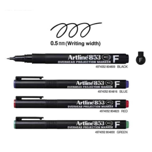 Jual SPIDOL PERMANENT OVERHEAD PROJECTOR FINE MARKER ARTLINE EK-853 0.5 ...