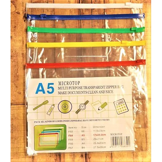 Jual ZIPPER POCKET BAG ZIP BAG A5 MULTI PURPOSE SERBAGUNA KANTONG MAP ...