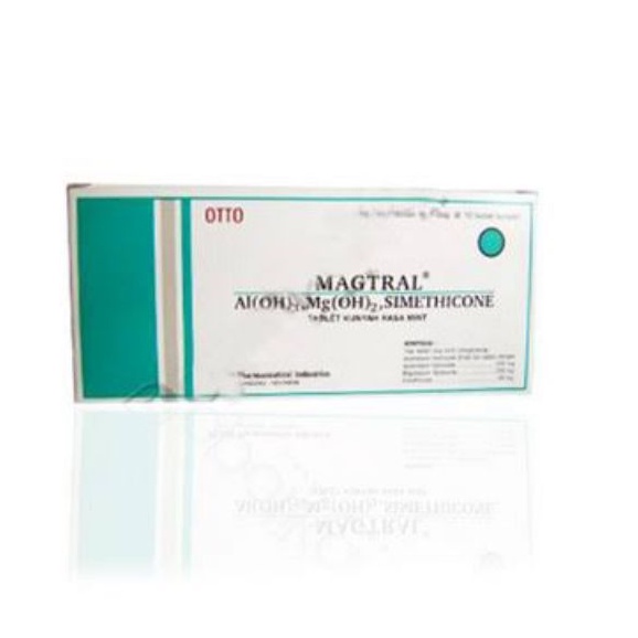 Jual Magtral Mint / 100 tablet Obat maag dan nyeri lambung Antasid ...