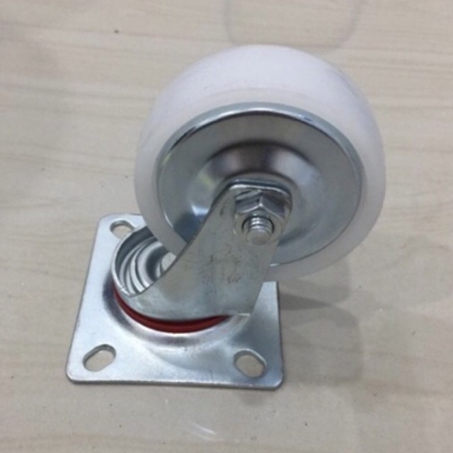 Jual 3HH roda nylon putih 3"inchi HIDUP PUTAR roda nilon 3" roda nelon ...