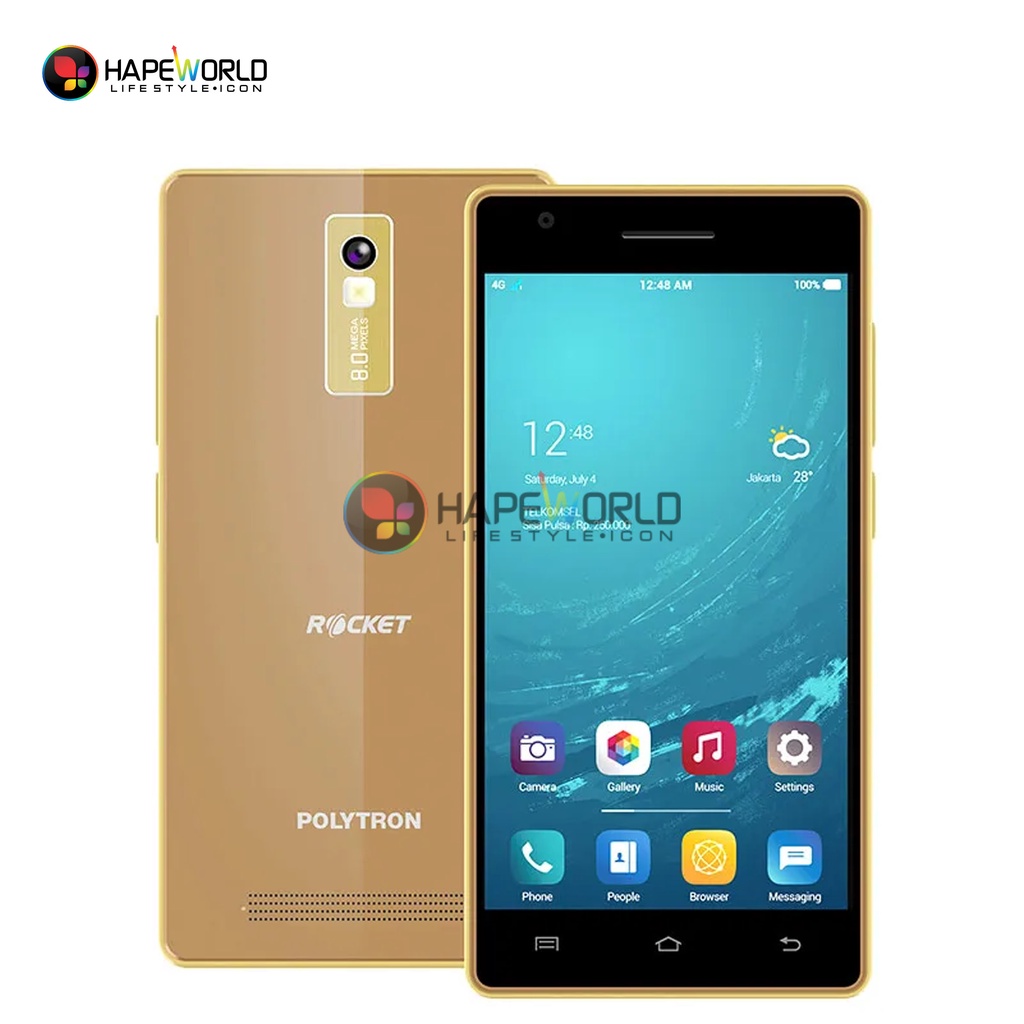 Jual HP POLYTRON ROCKET R2507 GOLD - ORIGINAL | Shopee Indonesia