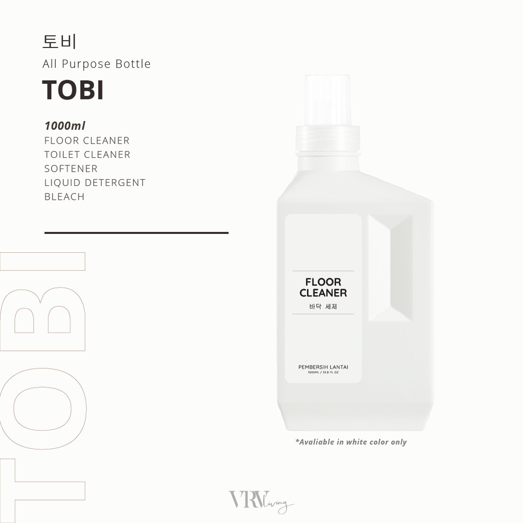 Jual TOBI - Botol Refill Tempat Laundry Detergent/Softener/Floor ...