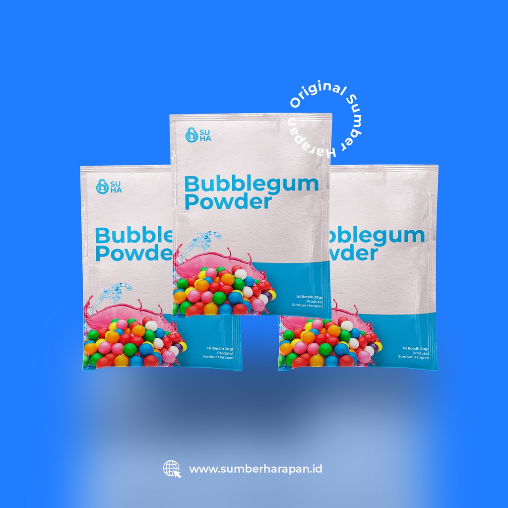 Jual Bubble Gum Permen Karet Bubuk isi 20 sachet @30g/sachet | Shopee ...