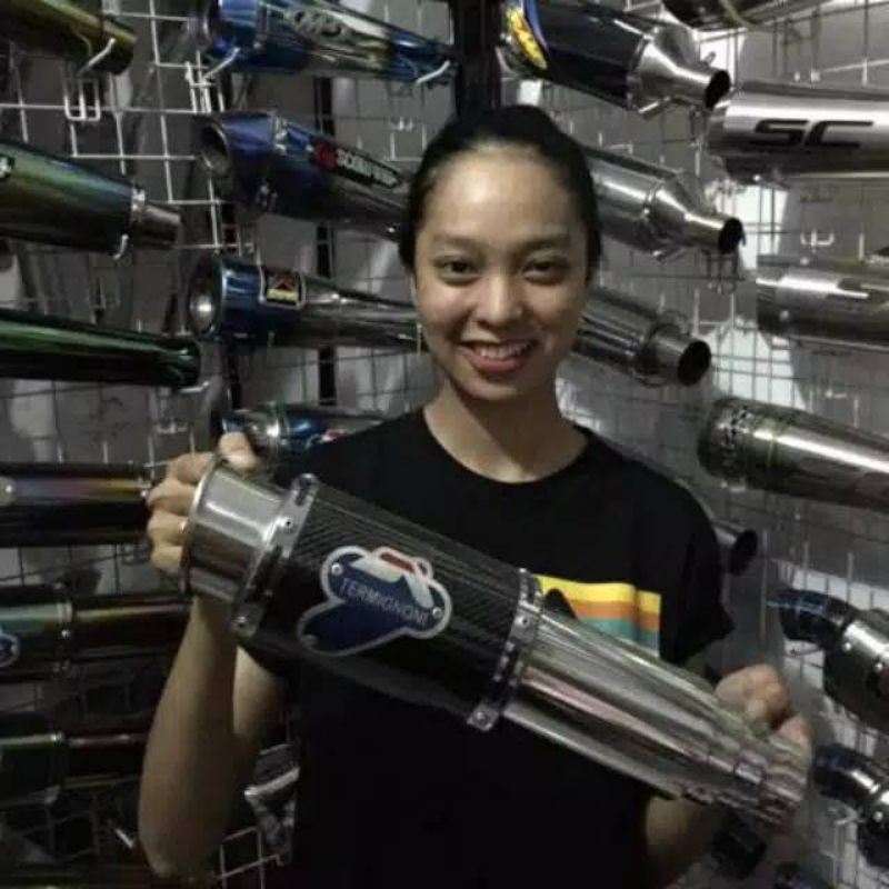 Jual silincer knalpot Termignoni carbon INLET 50mm | Shopee Indonesia