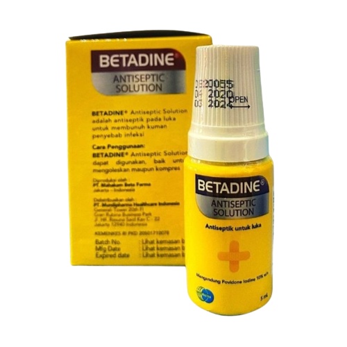 Jual Betadin antiseptic solution 5ml - 15ml & 30ml | Shopee Indonesia
