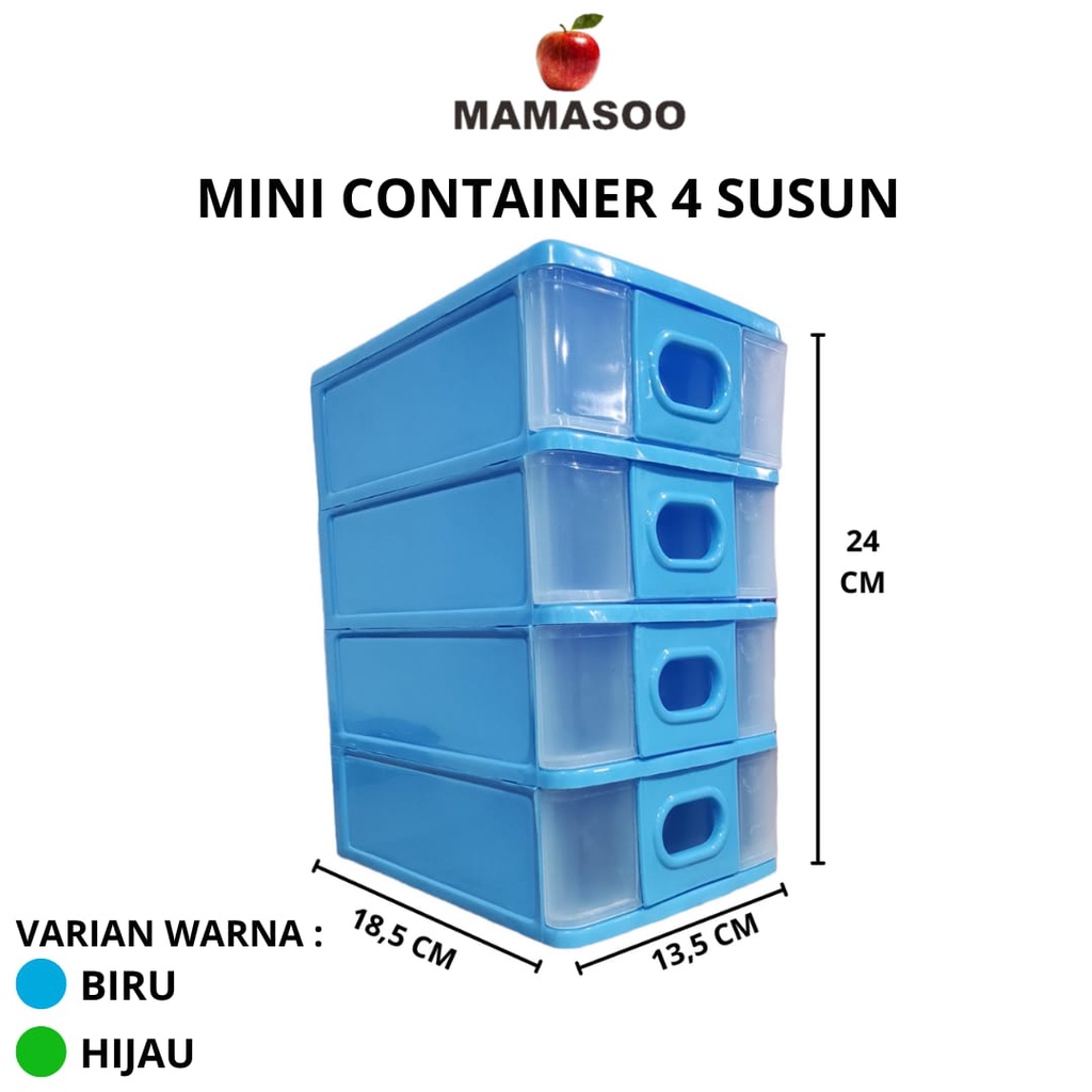 Jual Mamasoo Mini Container Laci Mini 4 Susun Termurah Made In ...