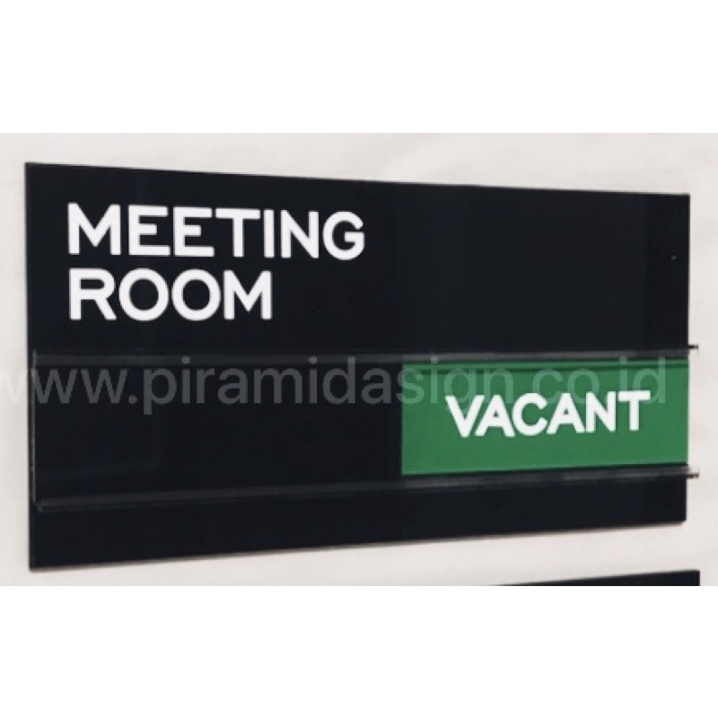 Jual Sign meeting room vacant occupied sliding ruang rapat | Shopee ...