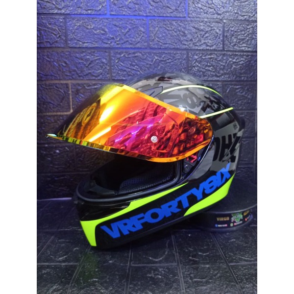 Jual HELM AGV K1 ASIAN FIT 46 SPEED VISOR IRIDIUM REDGOLD NEW SNI DOT ...