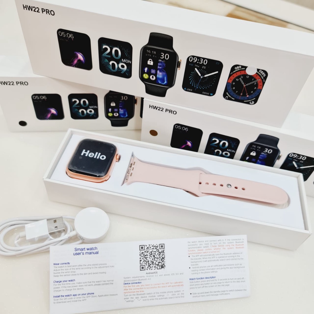 Jual COD!!! Jam tangan SMARTWATCH T55 T500 & T500+ Double strap bisa telfon dan ganti walpaper ...