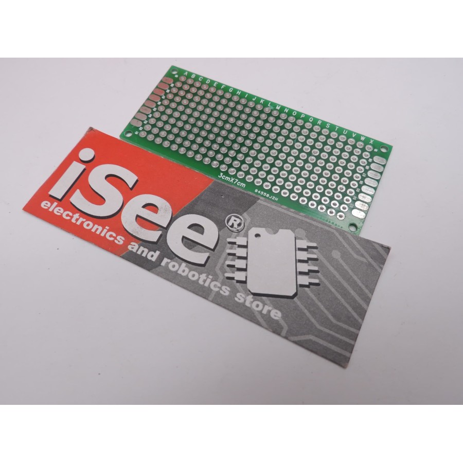 Jual PCB Dot Matrix lubang Double Layer Through Hole 3x7cm FR4 ...