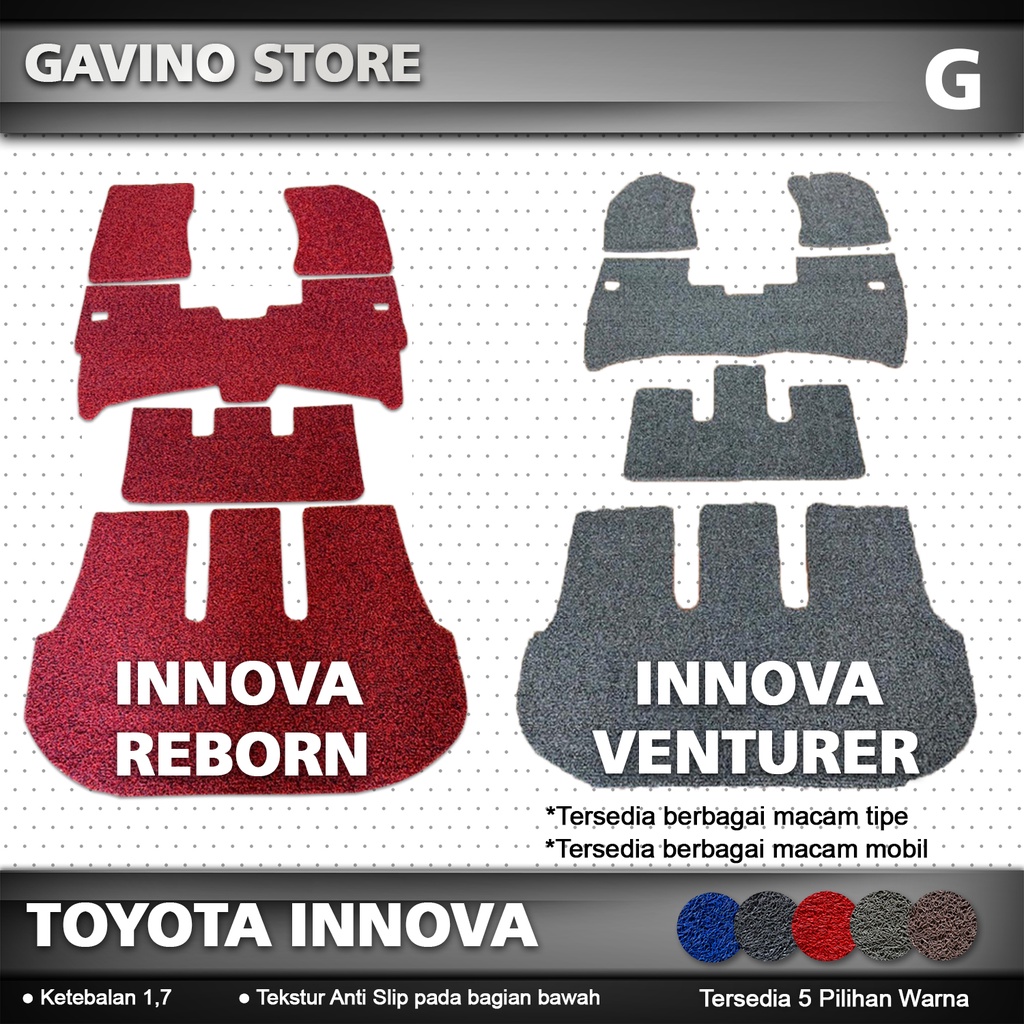 Jual Karpet Mobil TOYOTA INNOVA REBORN / INNOVA VENTURER / REBORN 2016 ...