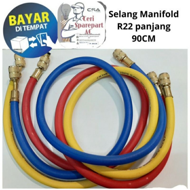 Jual Selang manifold analizer R22 selang isi AC/ pasang AC | Shopee ...