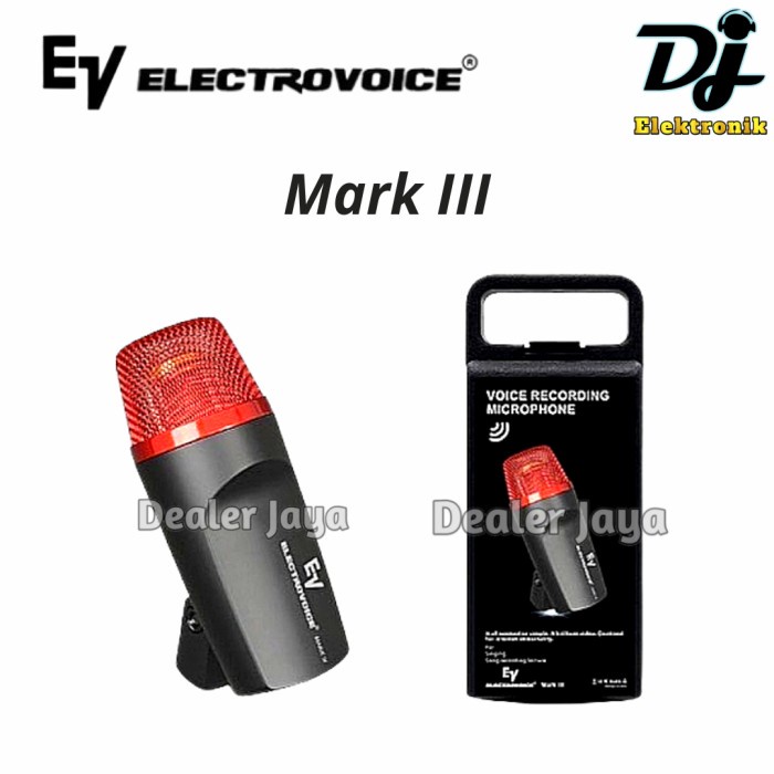 Jual Mic Condensor Recording Electro Voice EV MARK III / MARKIII / MARK ...
