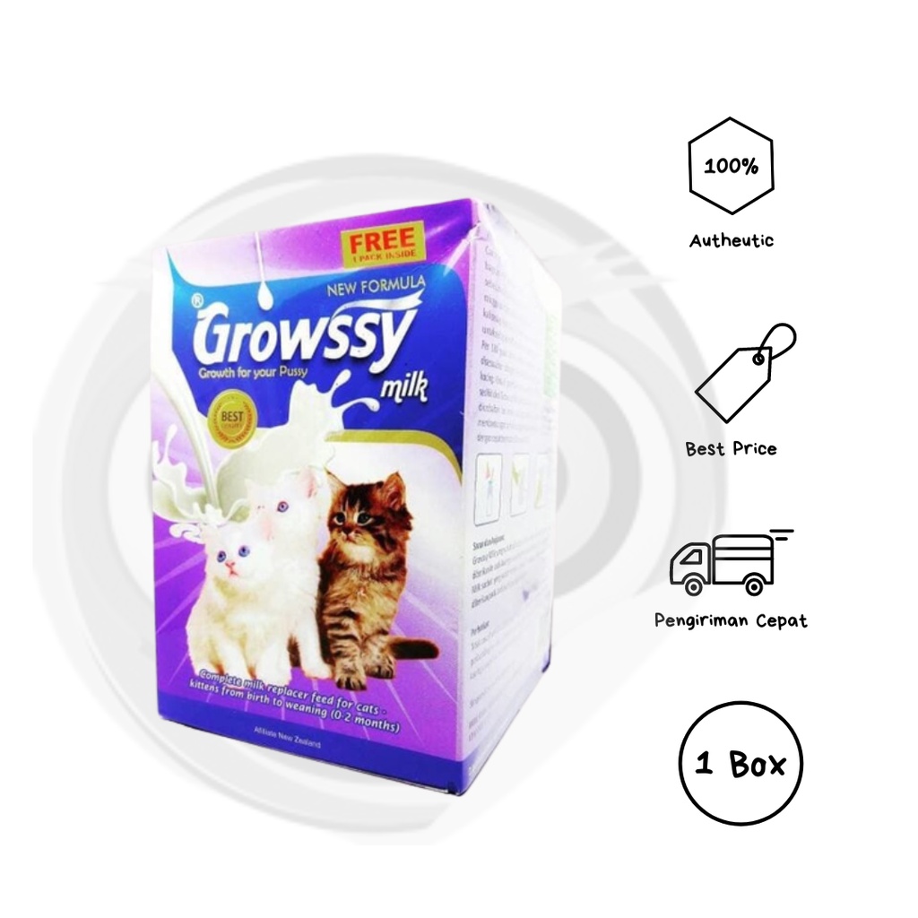 Jual Susu Growssy Cat Milk Sachet 20 gr - Susu Anak Kucing | Shopee ...