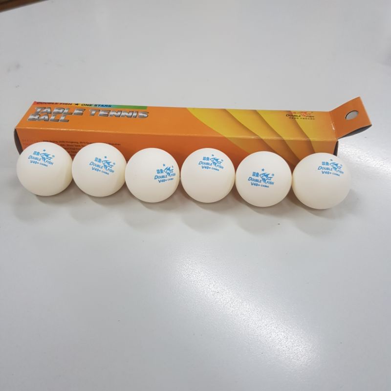 Jual bola pingpong ping pong tenis meja double fish doublefish 1* isi 6 | Shopee Indonesia