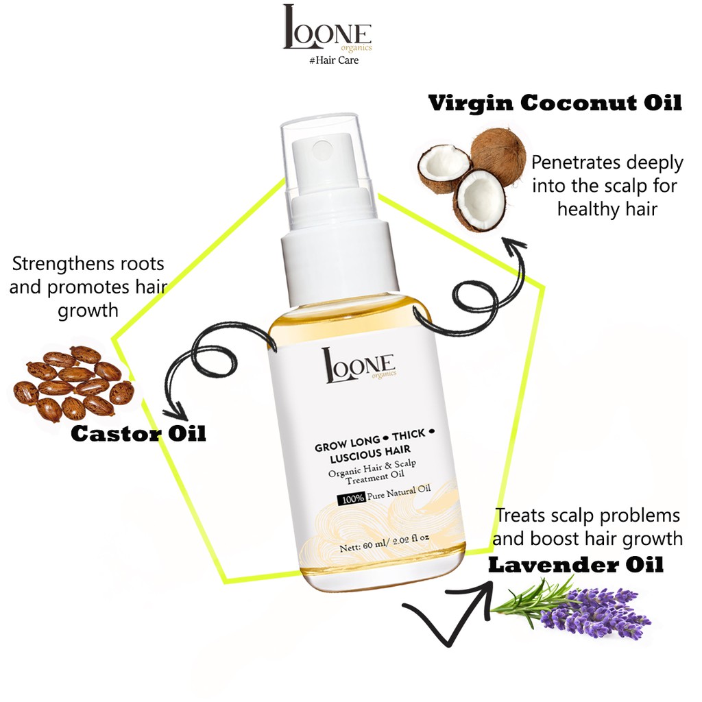 Jual LOONE HAIR OIL - Serum Minyak Penumbuh Rambut 100% Natural Oil ...