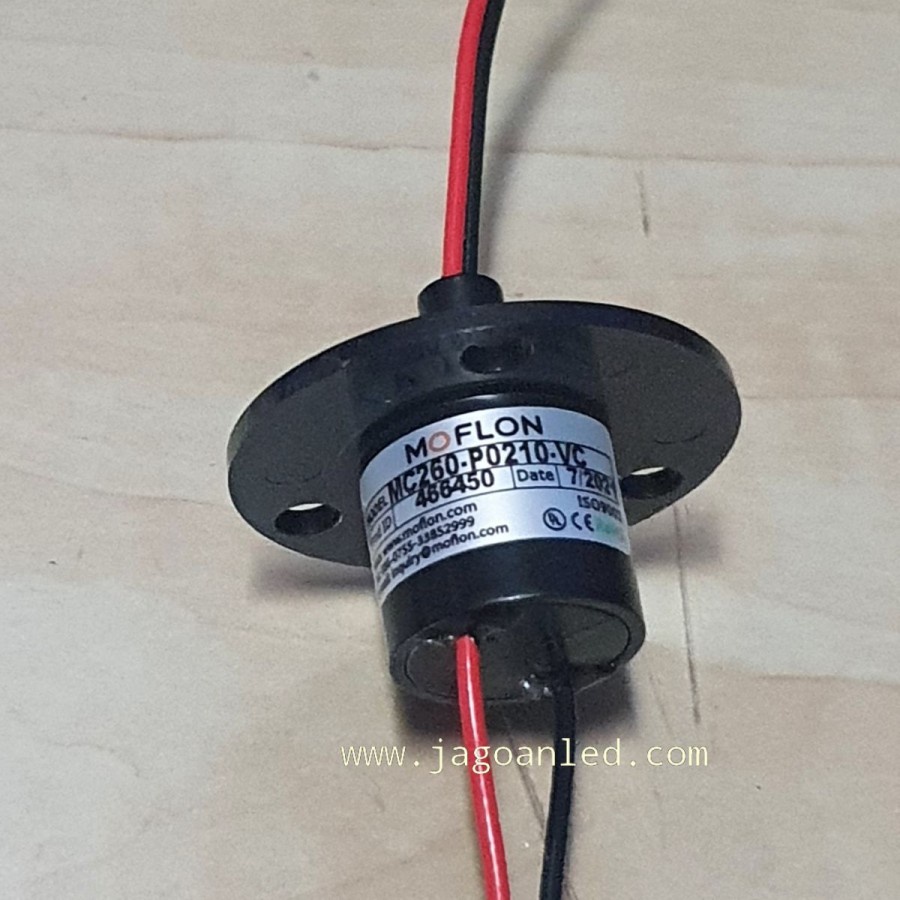 Jual Rotating Cable Slip Ring 2 Cable / 2 Wire 10A With Flange MC260 ...