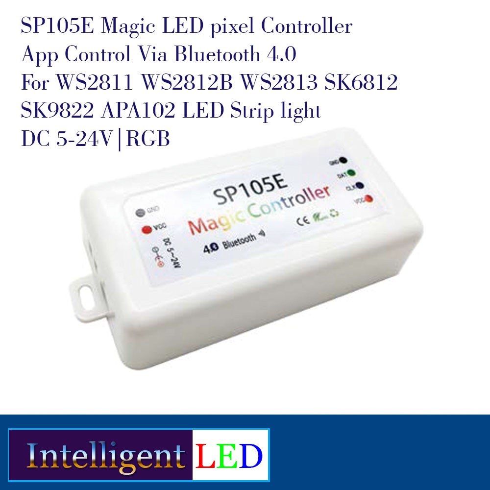 Jual SP105E Magic LED pixel Controller Via Bluetooth 4.0 For WS2812 ...