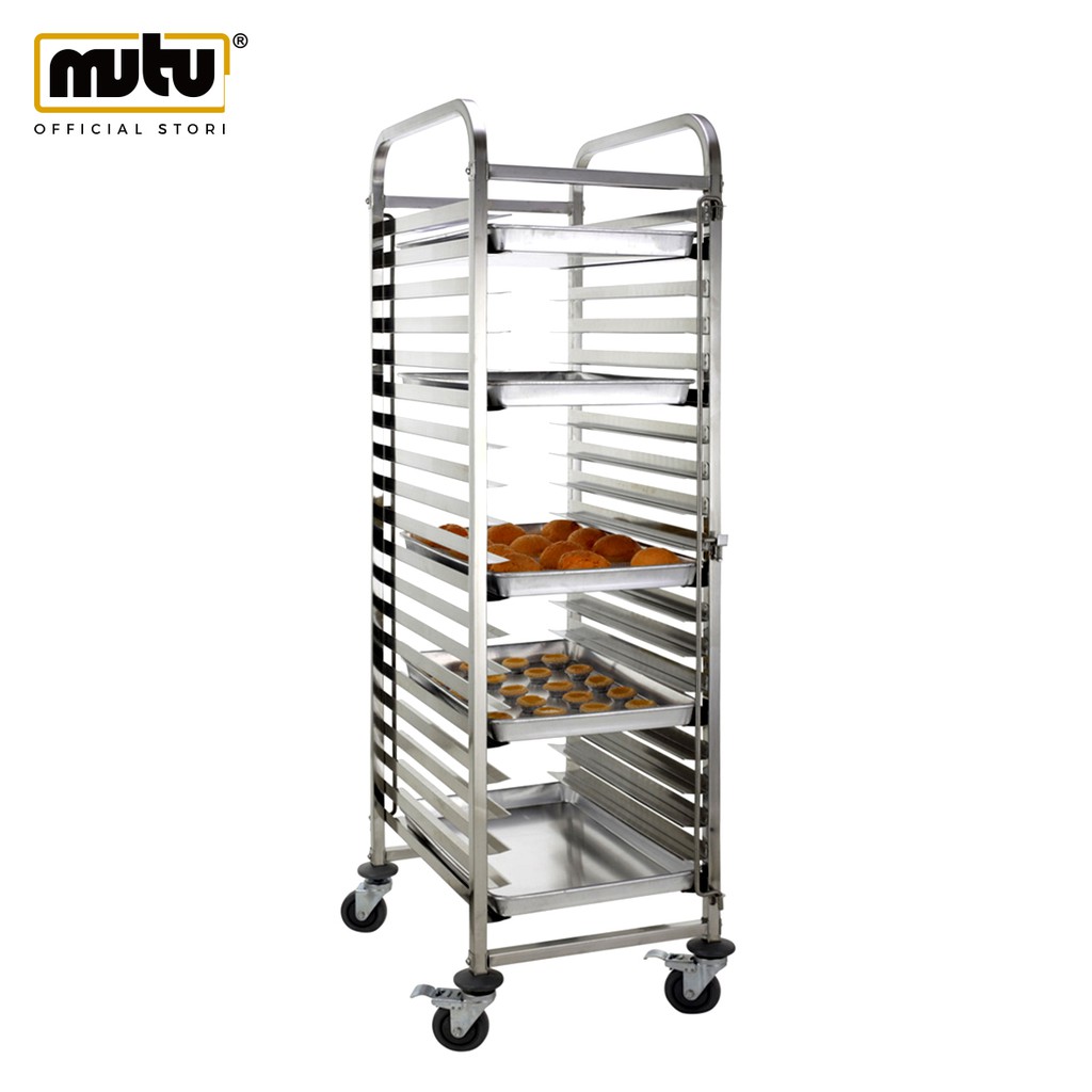 Jual Troly Roti I Rack Trolley Bakery Pan MUTU RTB-15 | Shopee Indonesia