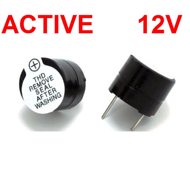 Jual 12mm 12V Active Buzzer Alarm Sound Speaker buzer12 Volt aktif ...