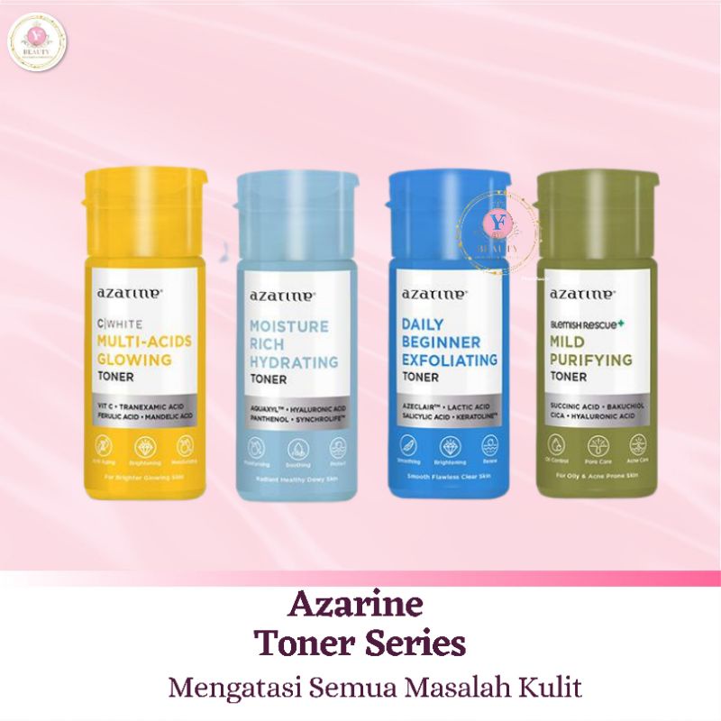 Jual YF BEAUTY Azarine Toner Series Multi Acids Glowing Mild Purifying ...